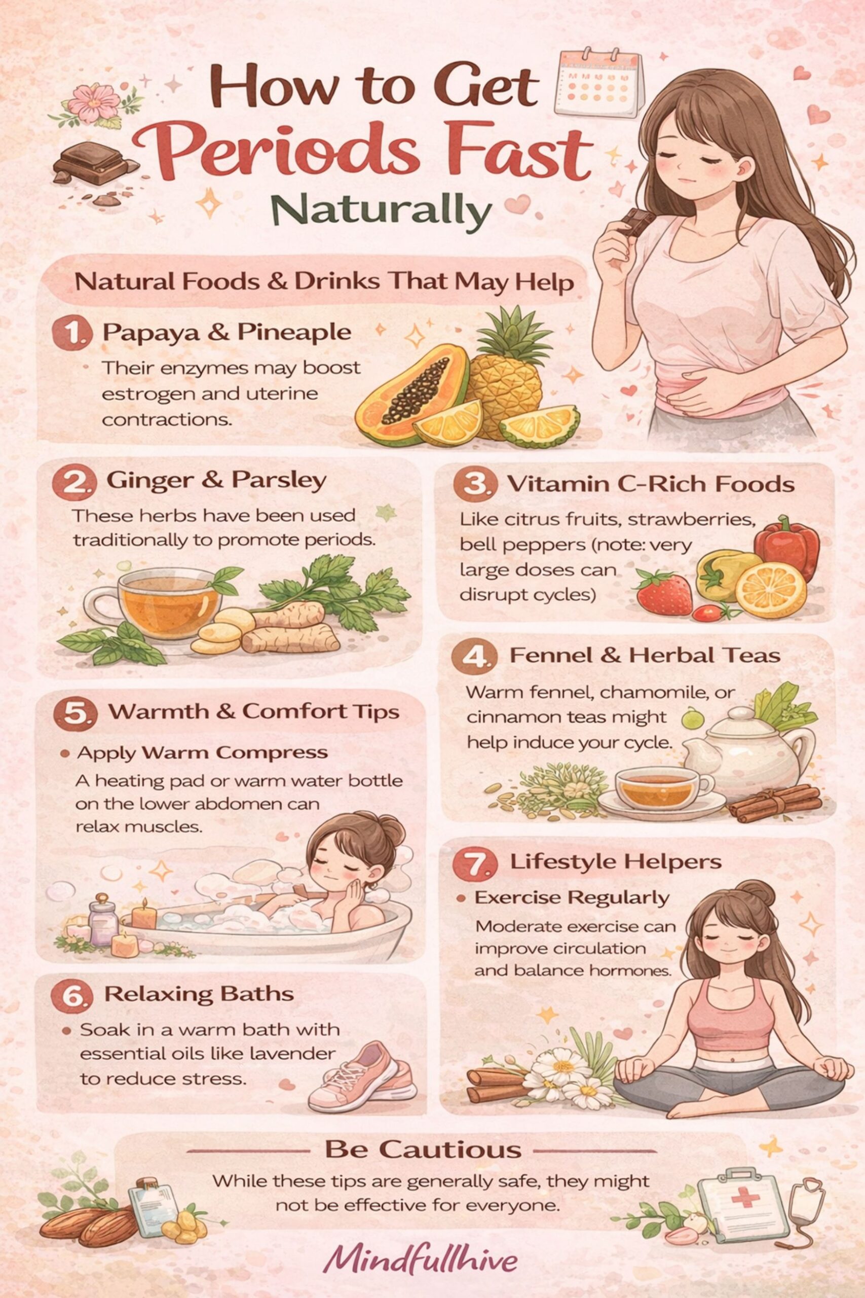 How to Get Periods Fast: 7 Safe Home Remedies That Work